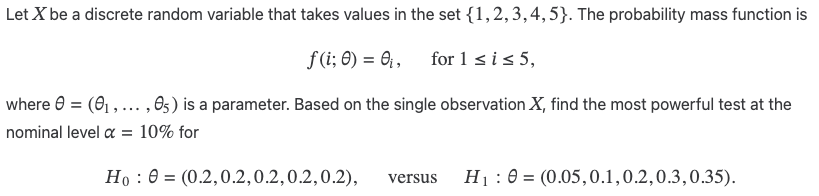 Solved Let x be ﻿a discrete random variable that takes | Chegg.com