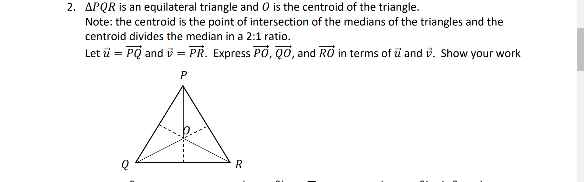 Centroid Of An Equilateral Triangle