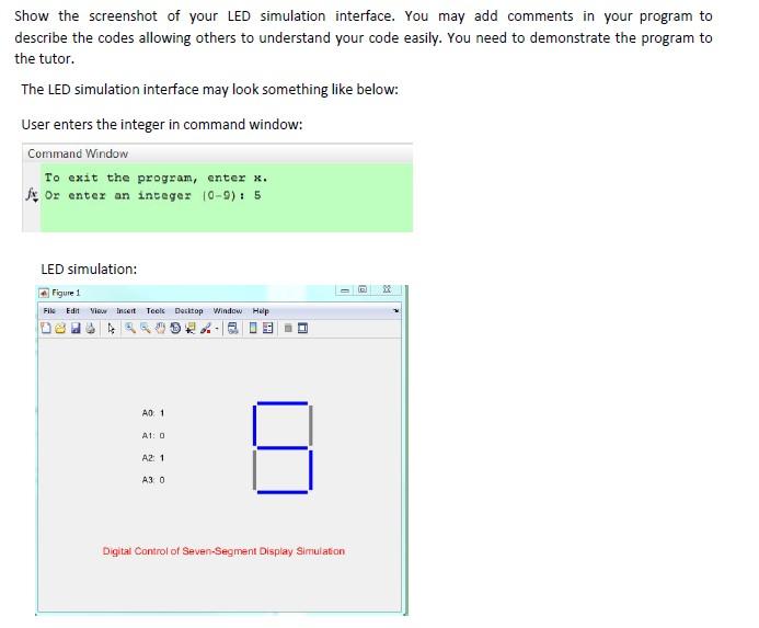 Solved The seven-segment LED (Light Emitting Diode) or LCD | Chegg.com