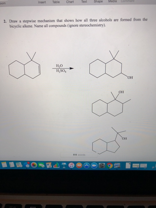 Solved om Insert Table Chart Text Shape Media 2. Draw a | Chegg.com