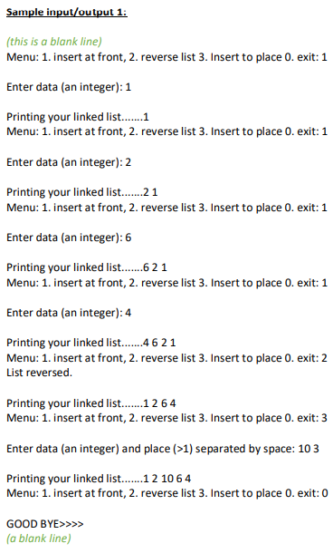 Solved node* reverse(node* head): Write a function that | Chegg.com