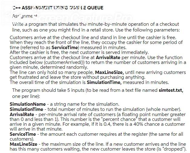 Solved C++ ASSINMENIT USING SMILE QUEUE Ass'ynment write a | Chegg.com