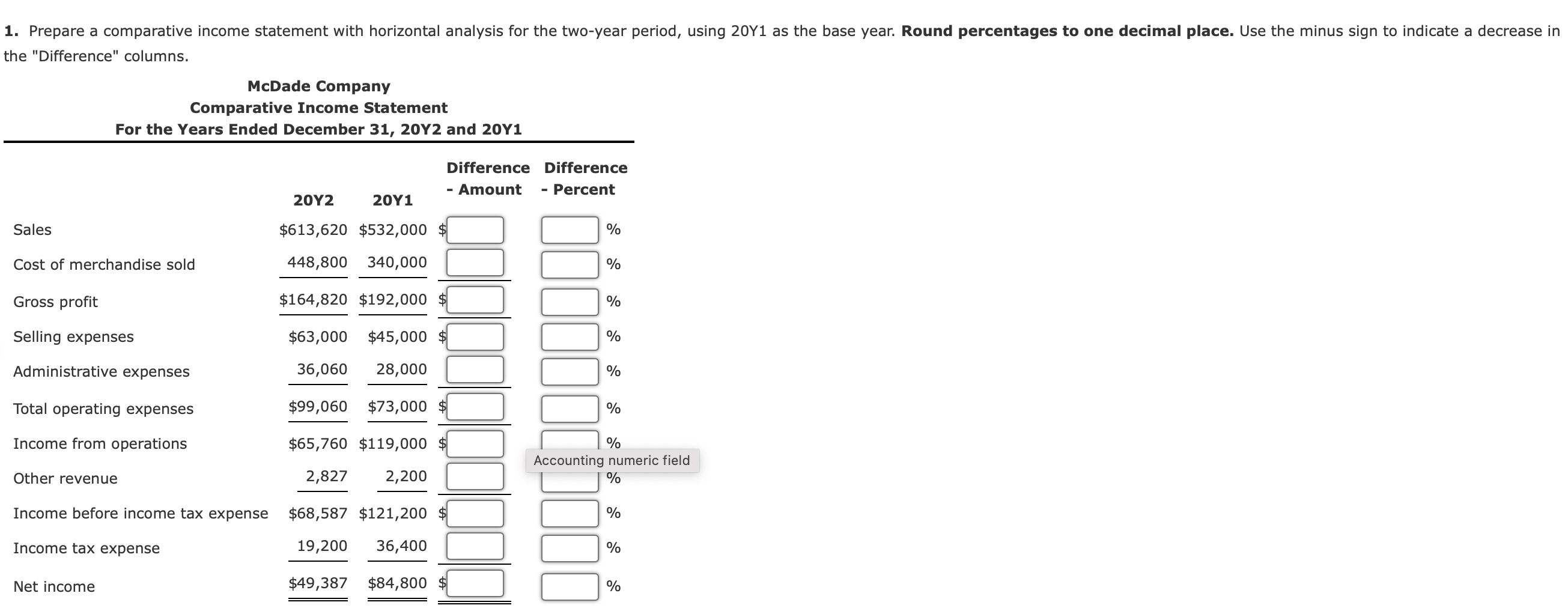 solved-horizontal-analysis-of-income-statement-for-20y2-chegg