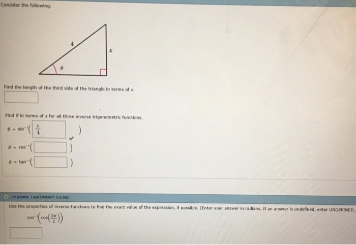Solved Consider the following Find the length of the third | Chegg.com