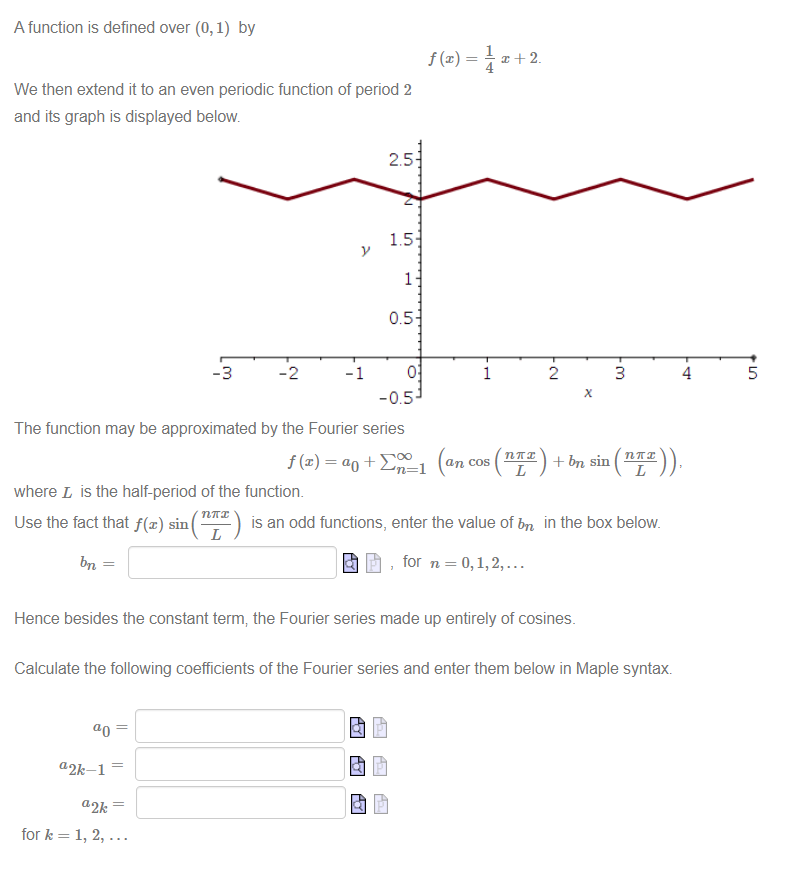 Solved A function is defined over (0,1) by f(x)=41x+2 We | Chegg.com