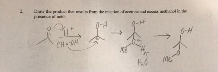 Solved 2. Draw the product that results from the reaction of | Chegg.com