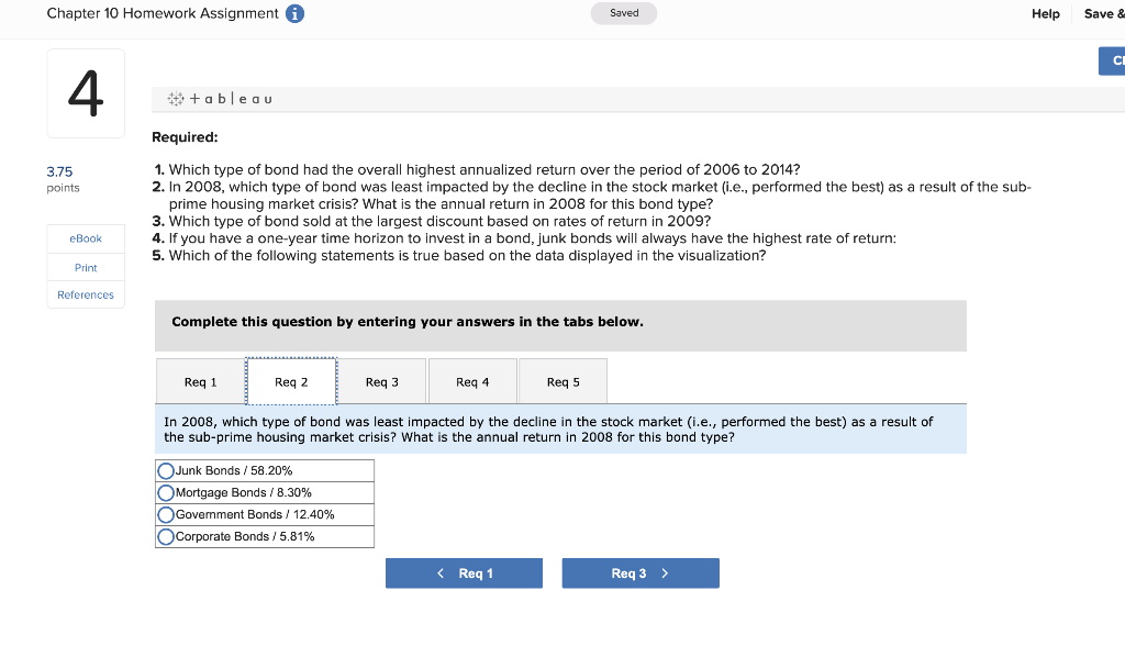 Solved Chapter 10 Homework Assignment A Saved Help Save & | Chegg.com