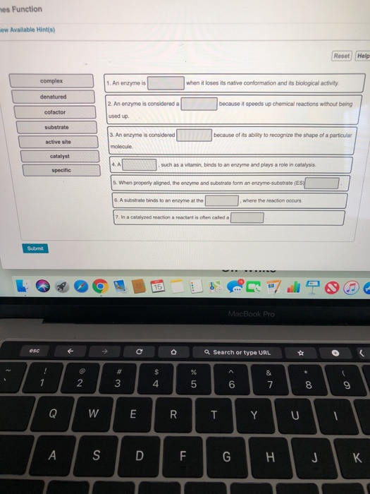 Solved nes Function w Available Hints) Reset Help complex 1. | Chegg.com