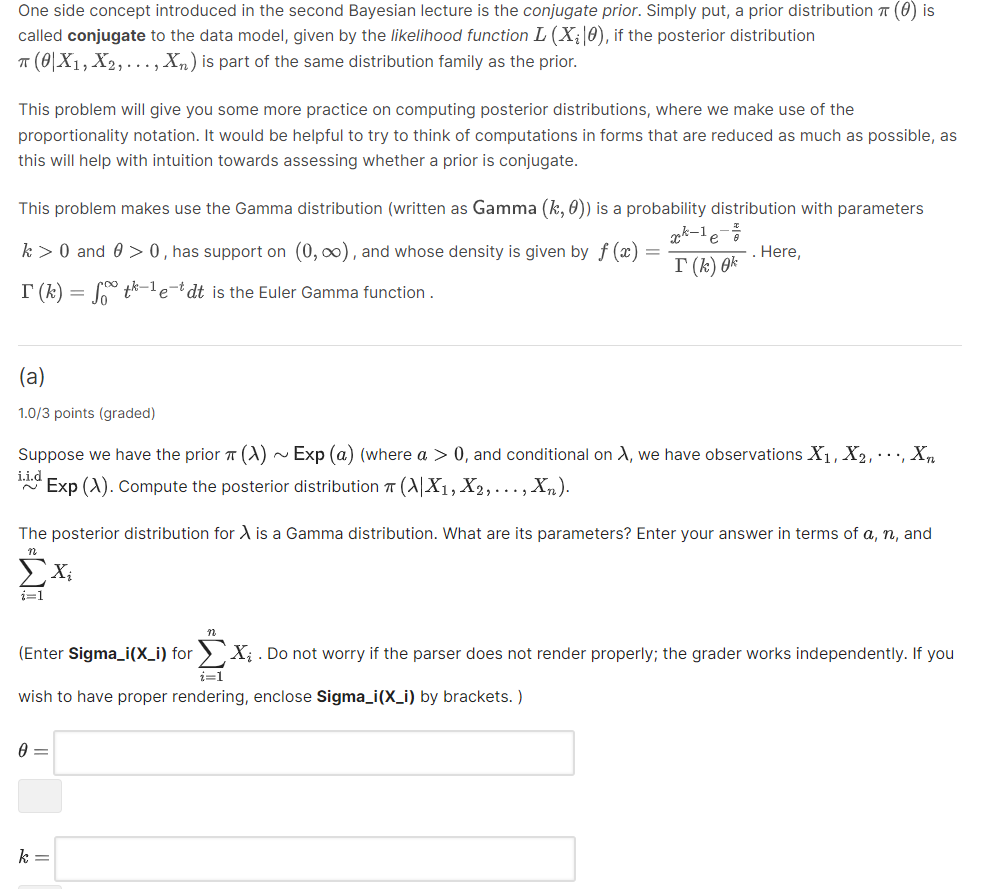Solved One side concept introduced in the second Bayesian | Chegg.com