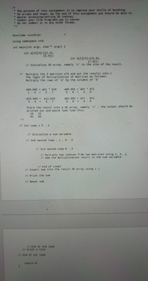 Solved The purpose of this assignment is to improve your | Chegg.com