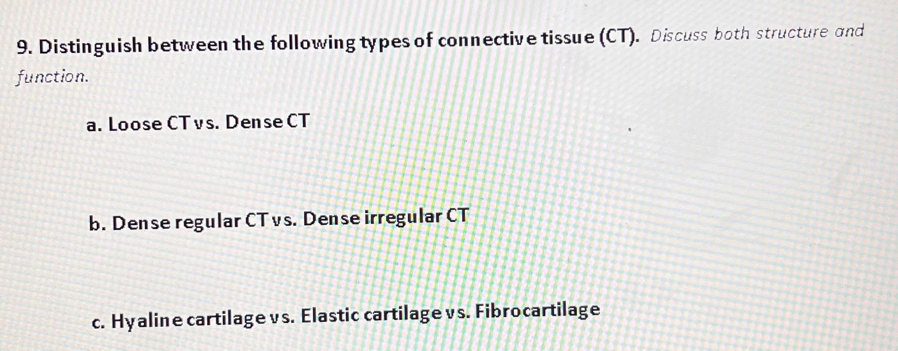 Solved 9. Distinguish between the following types of | Chegg.com