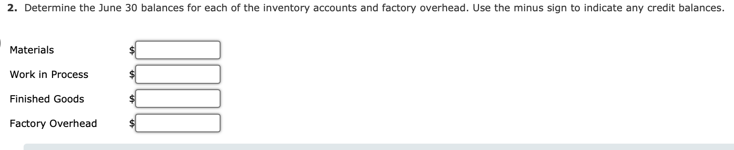 Solved A. Materials Requisitions B. Work in Process | Chegg.com