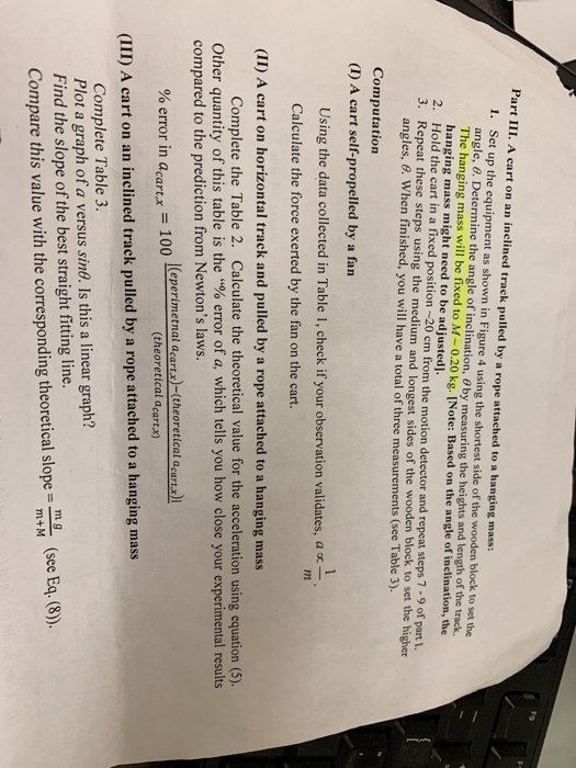 Tab 4 W Data Sheet Date experiment performed: Name of | Chegg.com