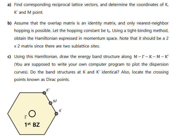 Solved From now, you will solve the band structure of | Chegg.com