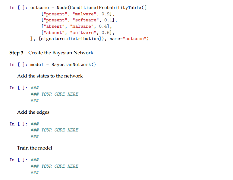 Solved Malware Detection Bayesian Network Youll Write The