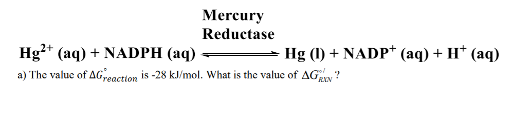 Solved Some bacteria can convert mercury ions to liquid | Chegg.com