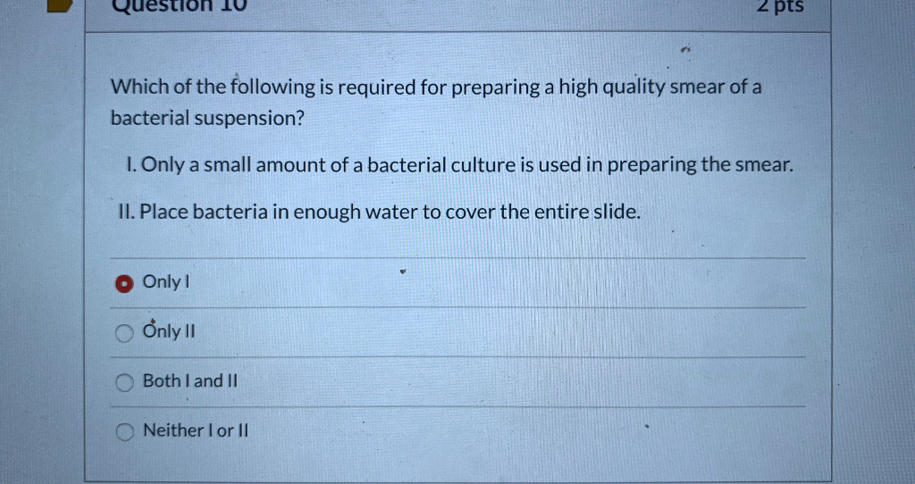 Solved Question 10 2 pts Which of the following is required | Chegg.com
