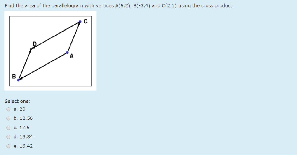 Solved Find the area of the following figure (parallelogram | Chegg.com