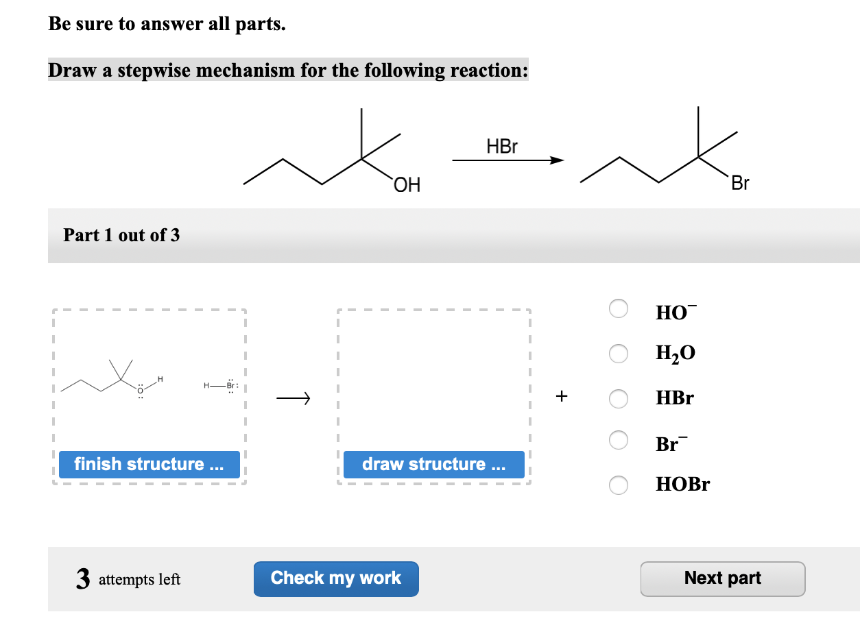 Solved Be sure to answer all parts. Draw a stepwise | Chegg.com