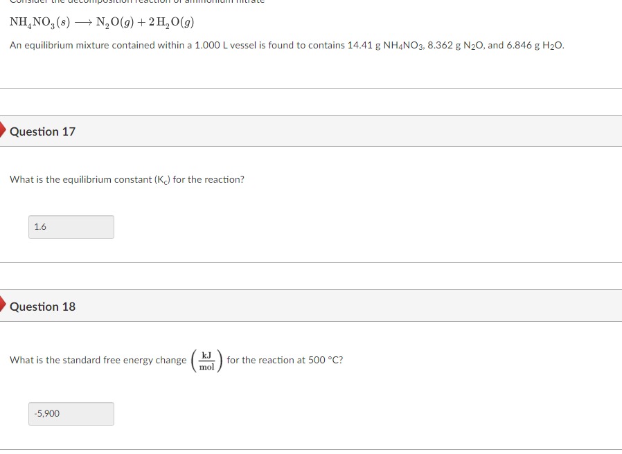 Solved \\[ \\mathrm{NH}_{4} \\mathrm{NO}_{3}(s) | Chegg.com