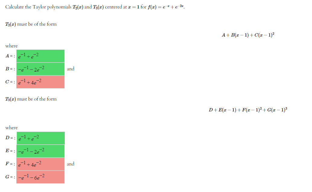 Solved Calculate the Taylor polynomials T2(x) and T3(x) | Chegg.com