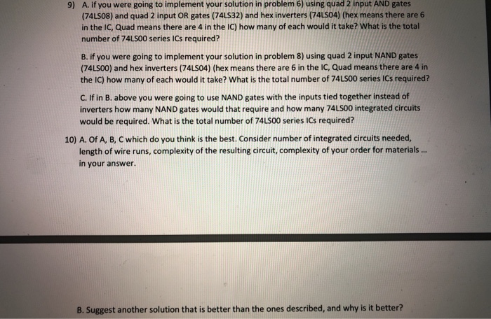 A. if you were going to implement your solution in | Chegg.com