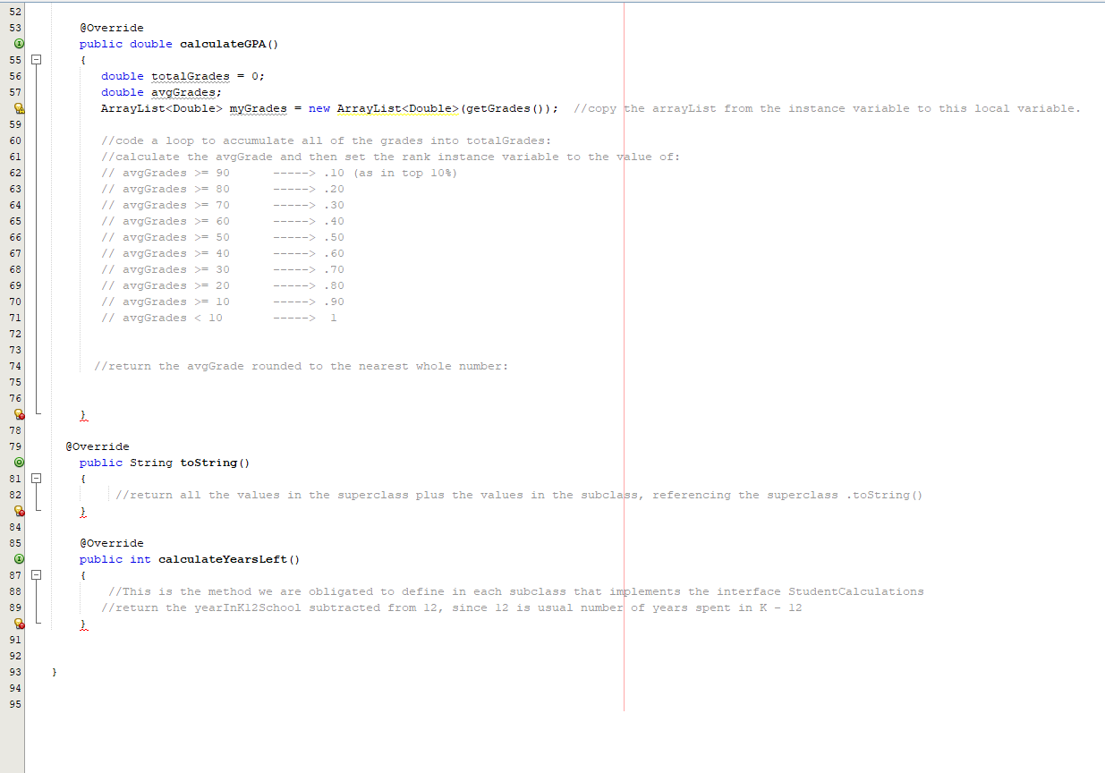 Solved Domain Classes: 1.) After looking at the superclass | Chegg.com