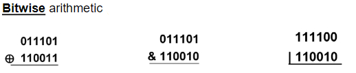 Solved Bitwise arithmetic, please show steps | Chegg.com