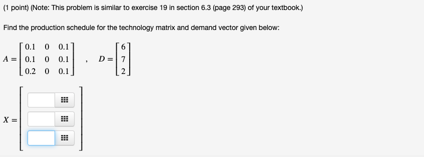 Solved (1 point) (Note: This problem is similar to exercise | Chegg.com