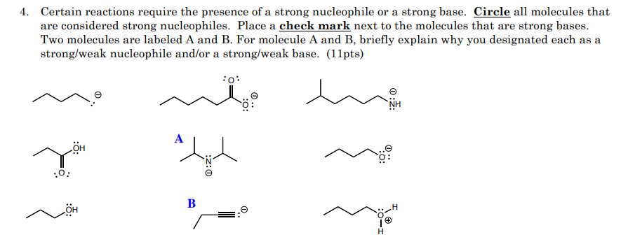 Solved 4. Certain reactions require the presence of a strong | Chegg.com