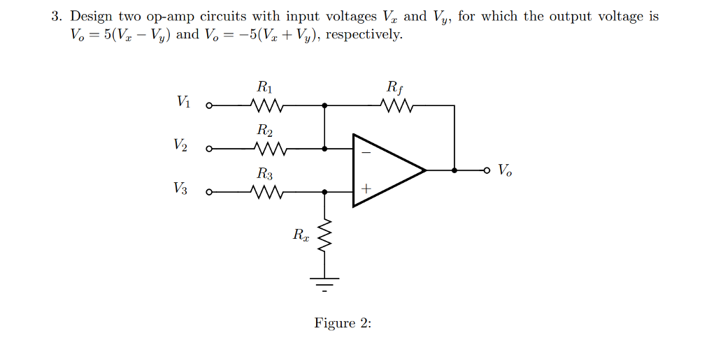 Solved 1. Obtain an expression for Vo in terms of Vi, V2, V3 | Chegg.com