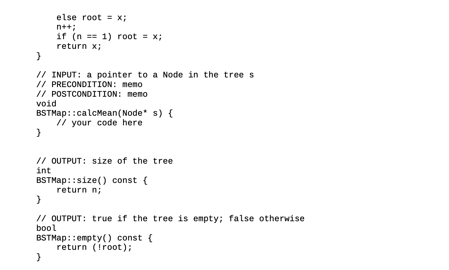 Overview • In the source code file provided: complete | Chegg.com