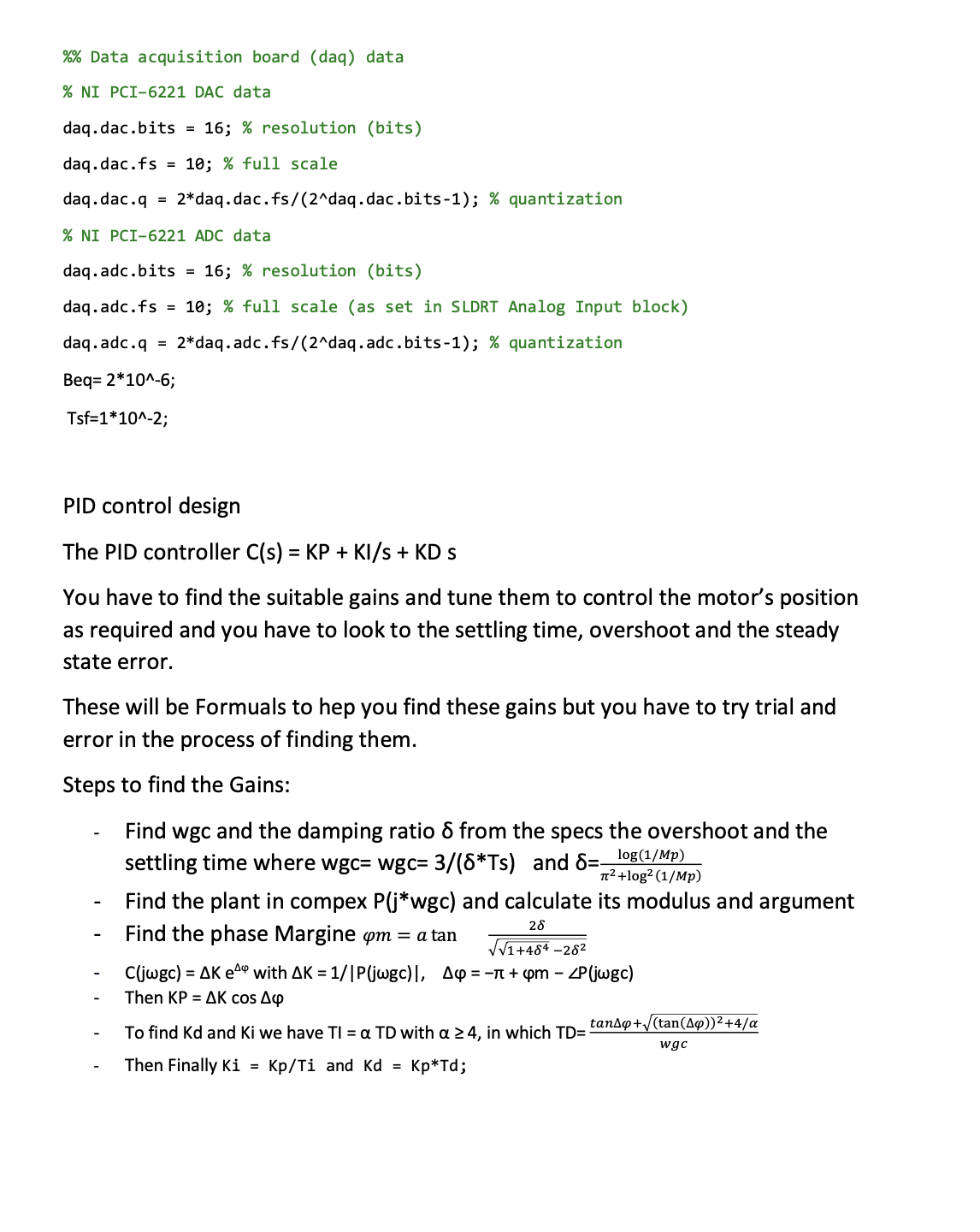 Solved Figure 4 Dc Gearmotor Block Diagram After The