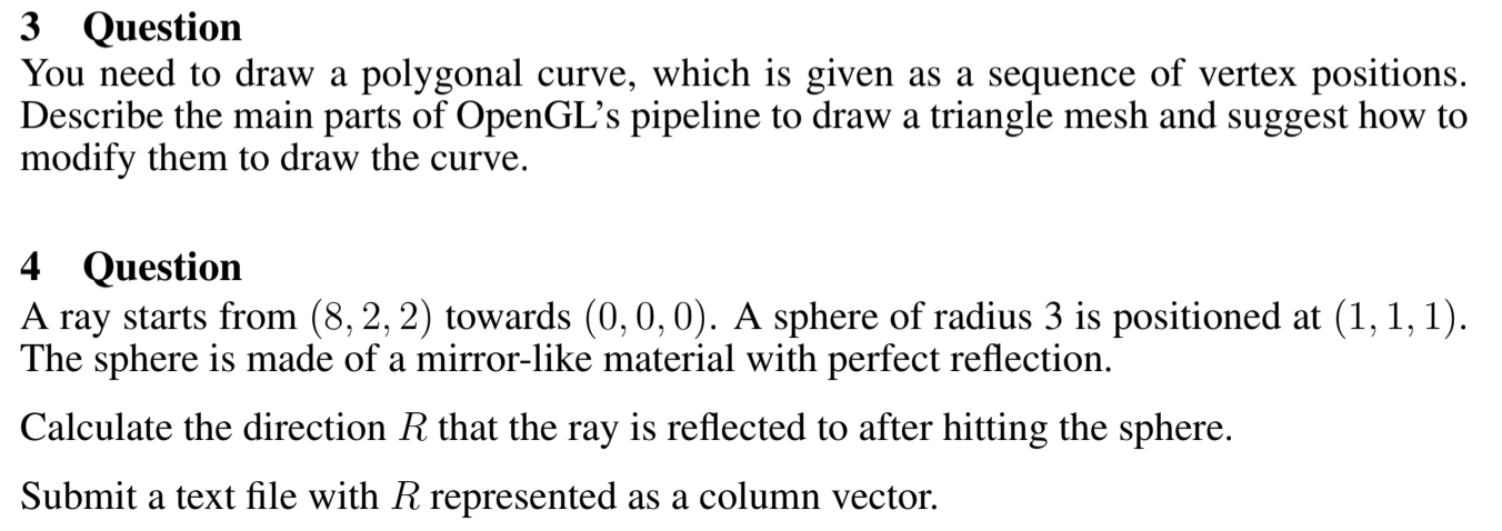 Solved 3 Question You need to draw a polygonal curve, which | Chegg.com