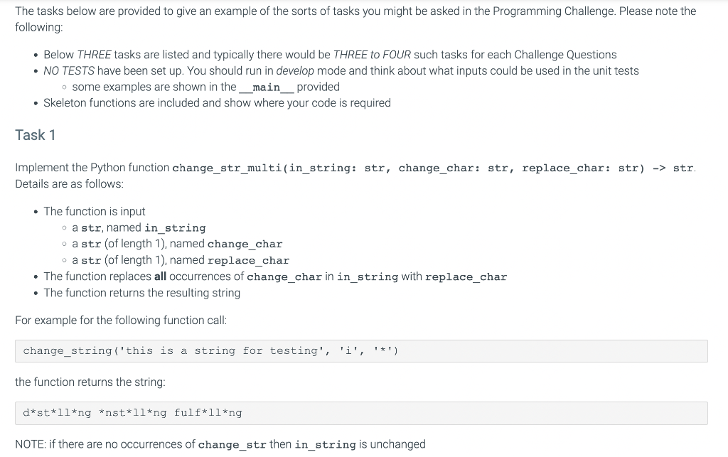Solved The Tasks Below Are Provided To Give An Example Of