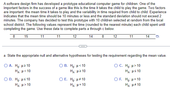 Solved A software design firm has developed a prototype | Chegg.com