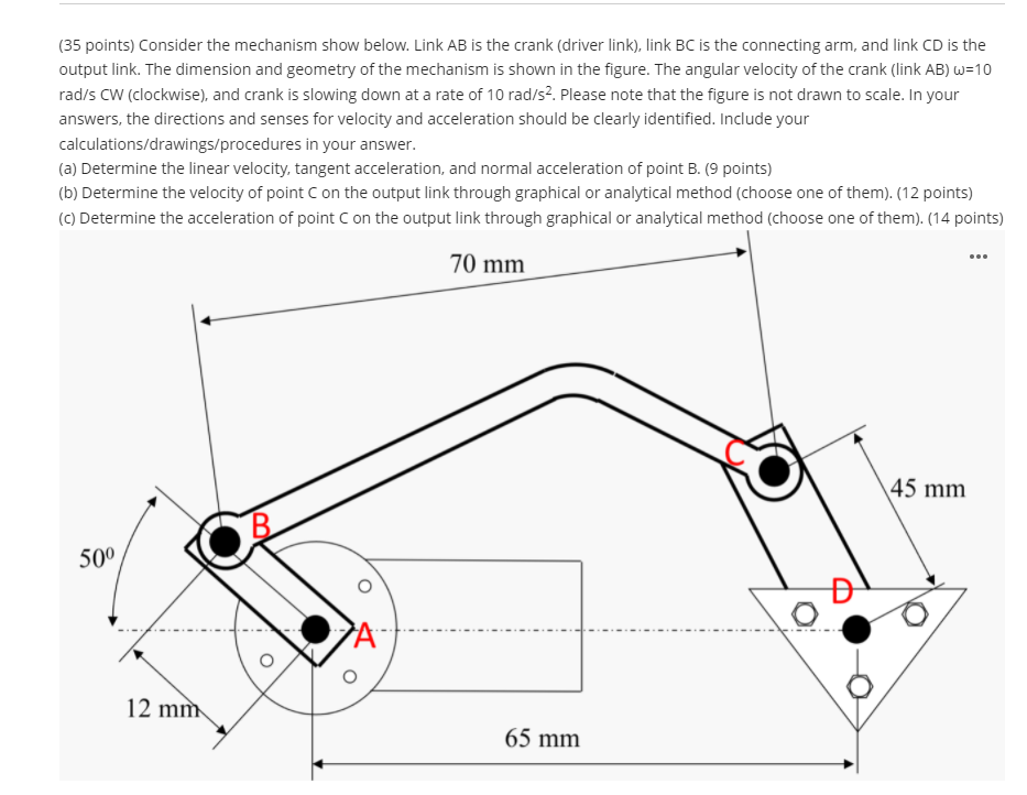 Solved (35 points) Consider the mechanism show below. Link | Chegg.com