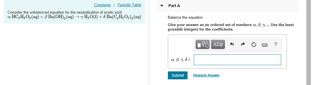 Solved Constants Periodic Table Part A Consider the | Chegg.com