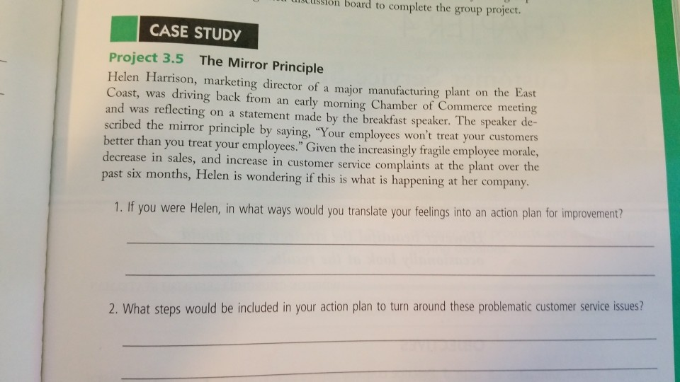 Solved U i scussion board to complete the group project. | Chegg.com