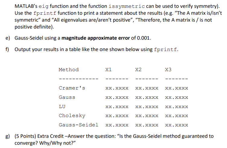 Solved 3) Compare methods Solve the following system of | Chegg.com
