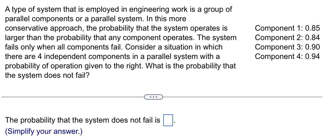 Solved A type of system that is employed in engineering work | Chegg.com