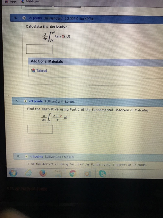 Solved Calculate the derivative. d/dx integral x^2 _ | Chegg.com
