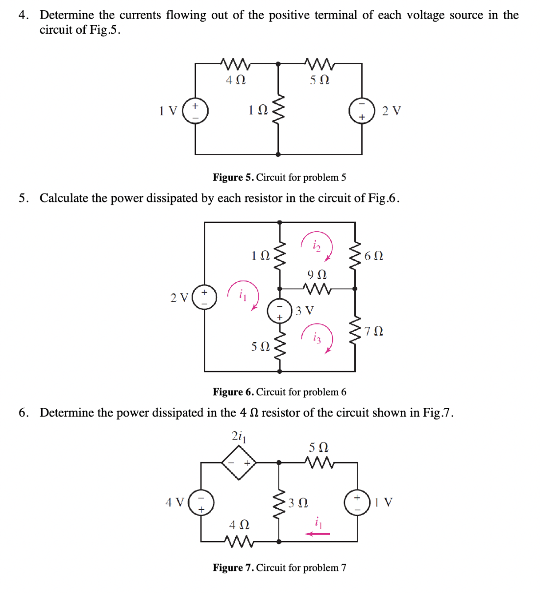 Solved Figure 5. ﻿Circuit for problem 5Calculate the power | Chegg.com