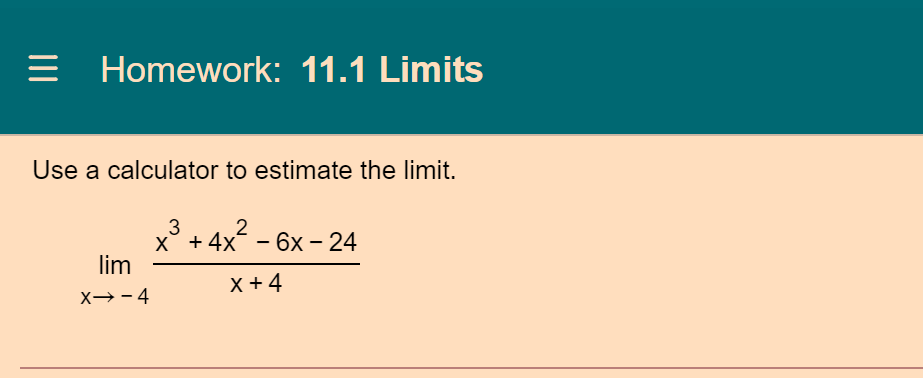 Solved Use a calculator to estimate the limit. lim | Chegg.com