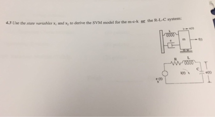 Solved Use the state variables x_1 and x_2 to derive the SVM | Chegg.com