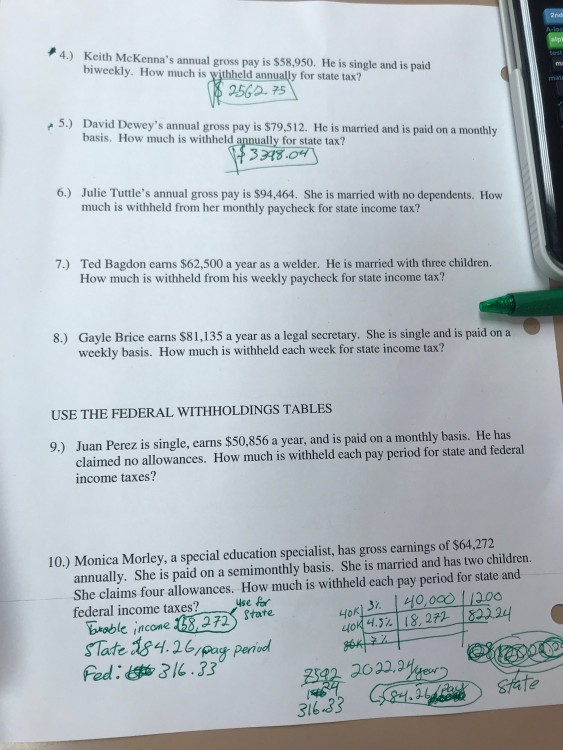 Solved 3-3 GRADUATED STATE INCOME TAX Most states have a | Chegg.com
