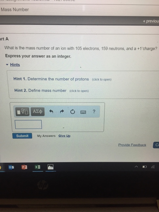 Solved Mass Number « previou rt A What is the mass number of | Chegg.com