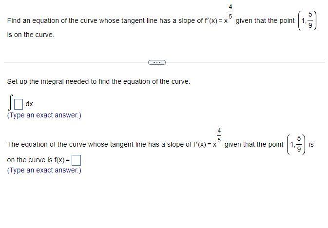 Solved Find an equation of the curve whose tangent line has | Chegg.com