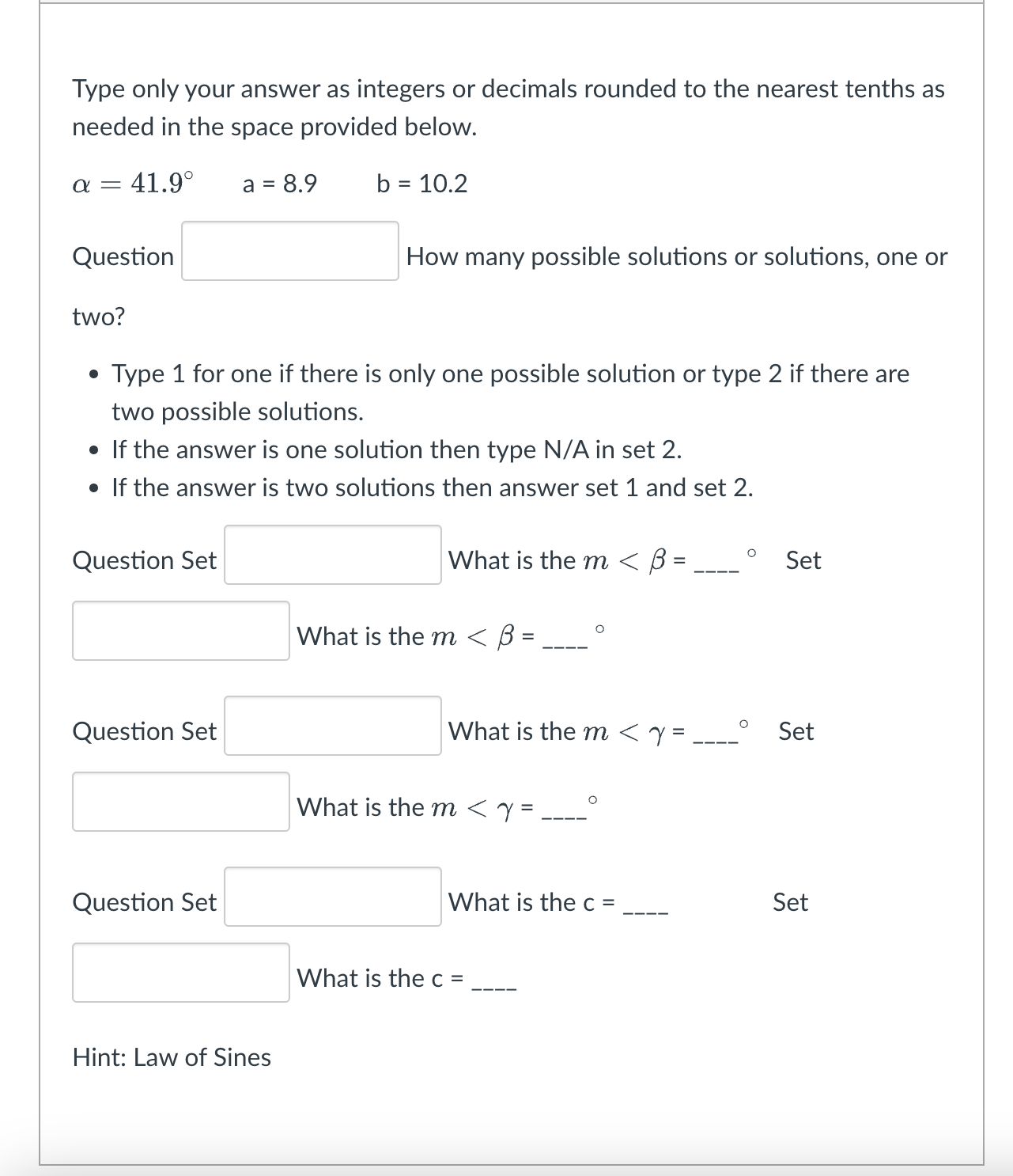 Solved Type only your answer as integers or decimals rounded | Chegg.com