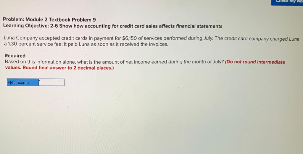 Solved my wo Problem: Module 2 Textbook Problem 9 Learning | Chegg.com